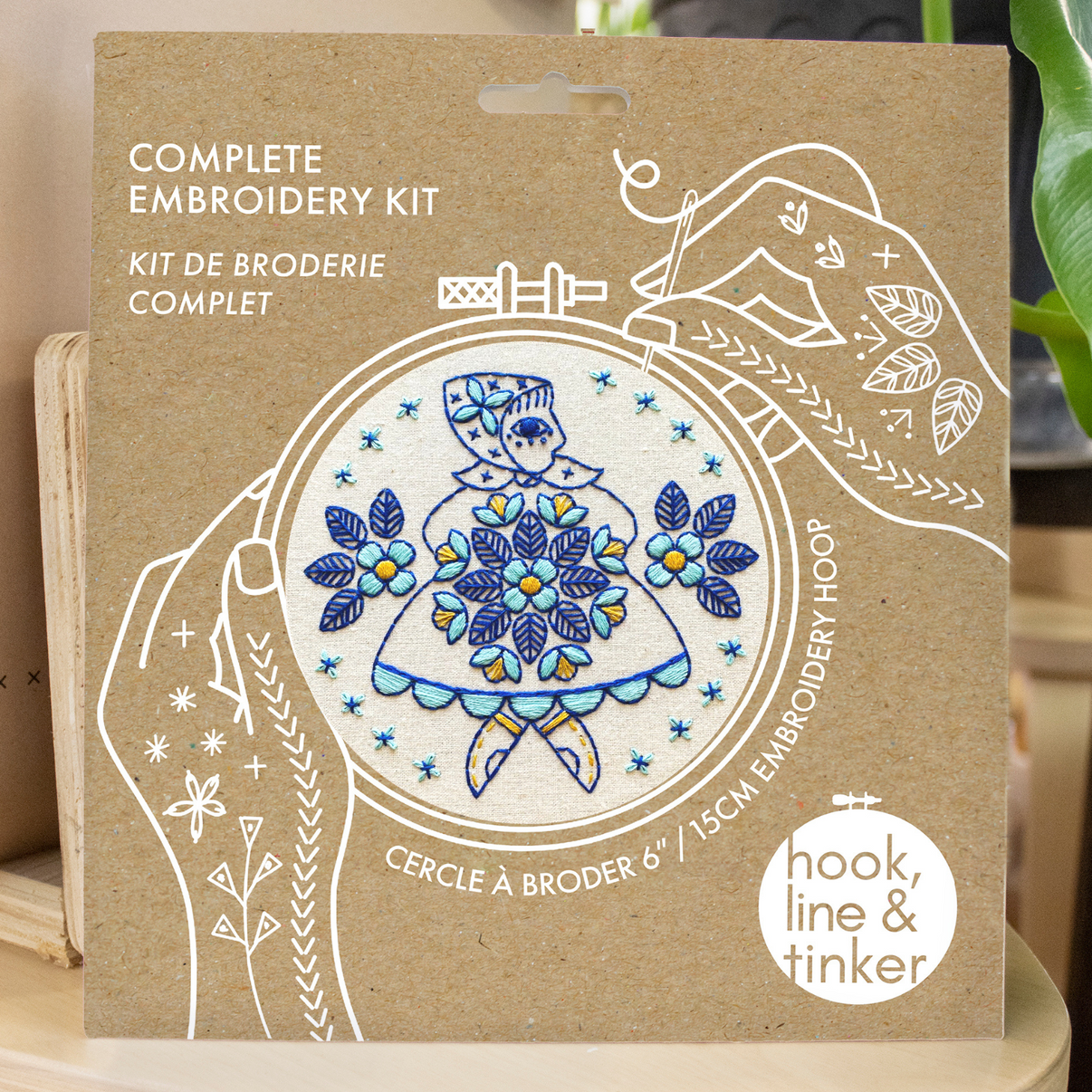 Lady Dancing Complete Embroidery Kit – Hook, Line & Tinker - modern ...