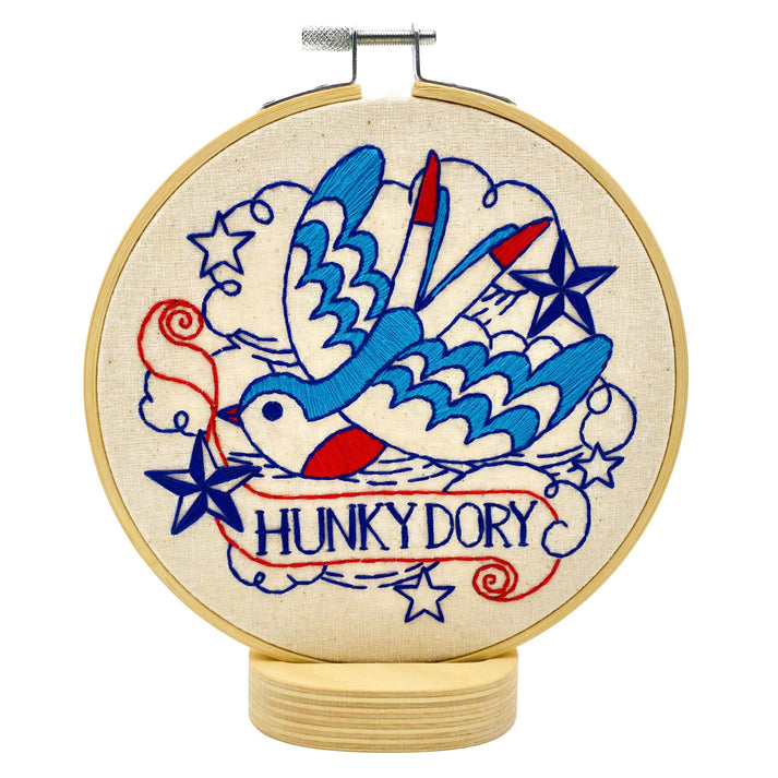 Hunky Dory Complete Embroidery Kit – Hook, Line & Tinker - modern ...