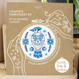 Blue Jay Complete Embroidery Kit – Hook, Line & Tinker - modern ...